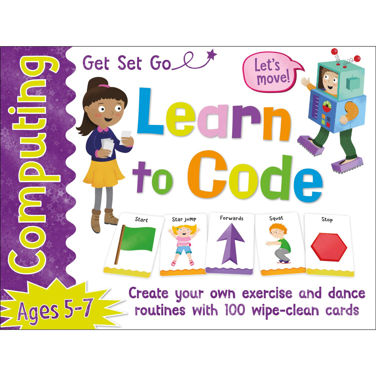 Flashcards Computing: 100 Double-Sided Wipe Clean Learn to Code Cards ...