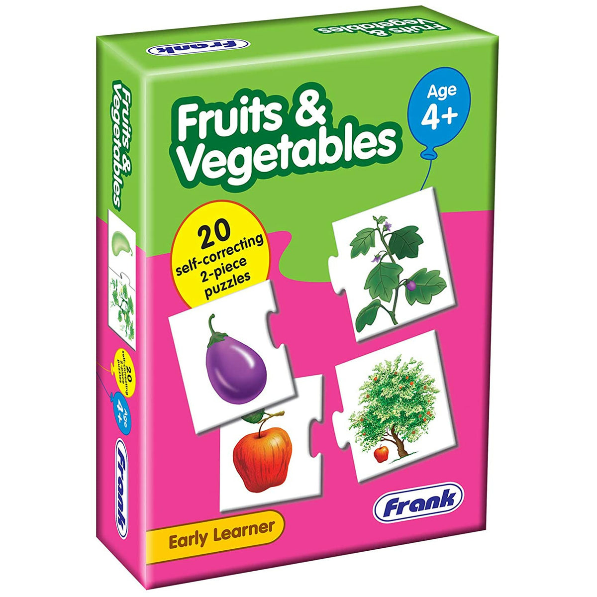 Frank Puzzles Fruits and Vegetables 20 Pieces - Peekaboo
