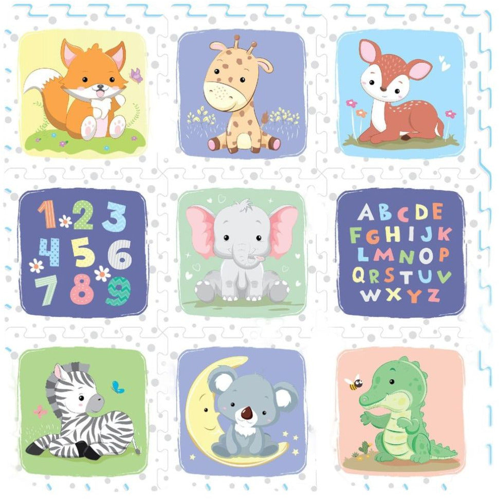 Sunta Safari Educational Puzzle Mat 9 Pieces Age-10 Months & Above - Peekaboo