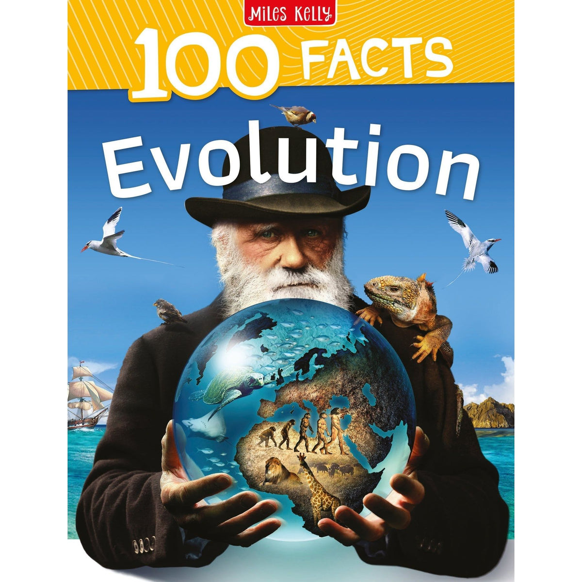 100 Facts About Evolution Kids Learning Book - Peekaboo