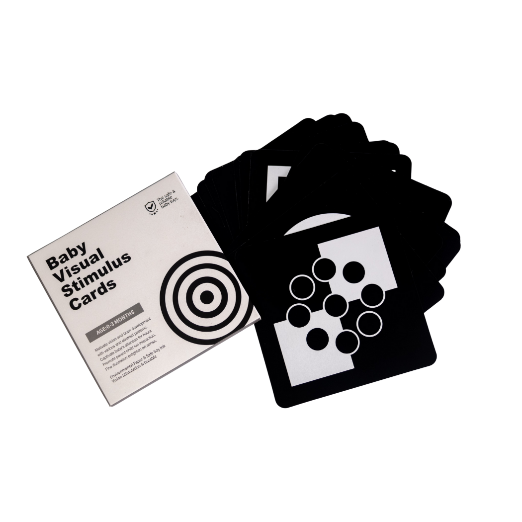 Pibi Baby Visual Stimulus Cards Black & White Age- 0-3 Months - Peekaboo