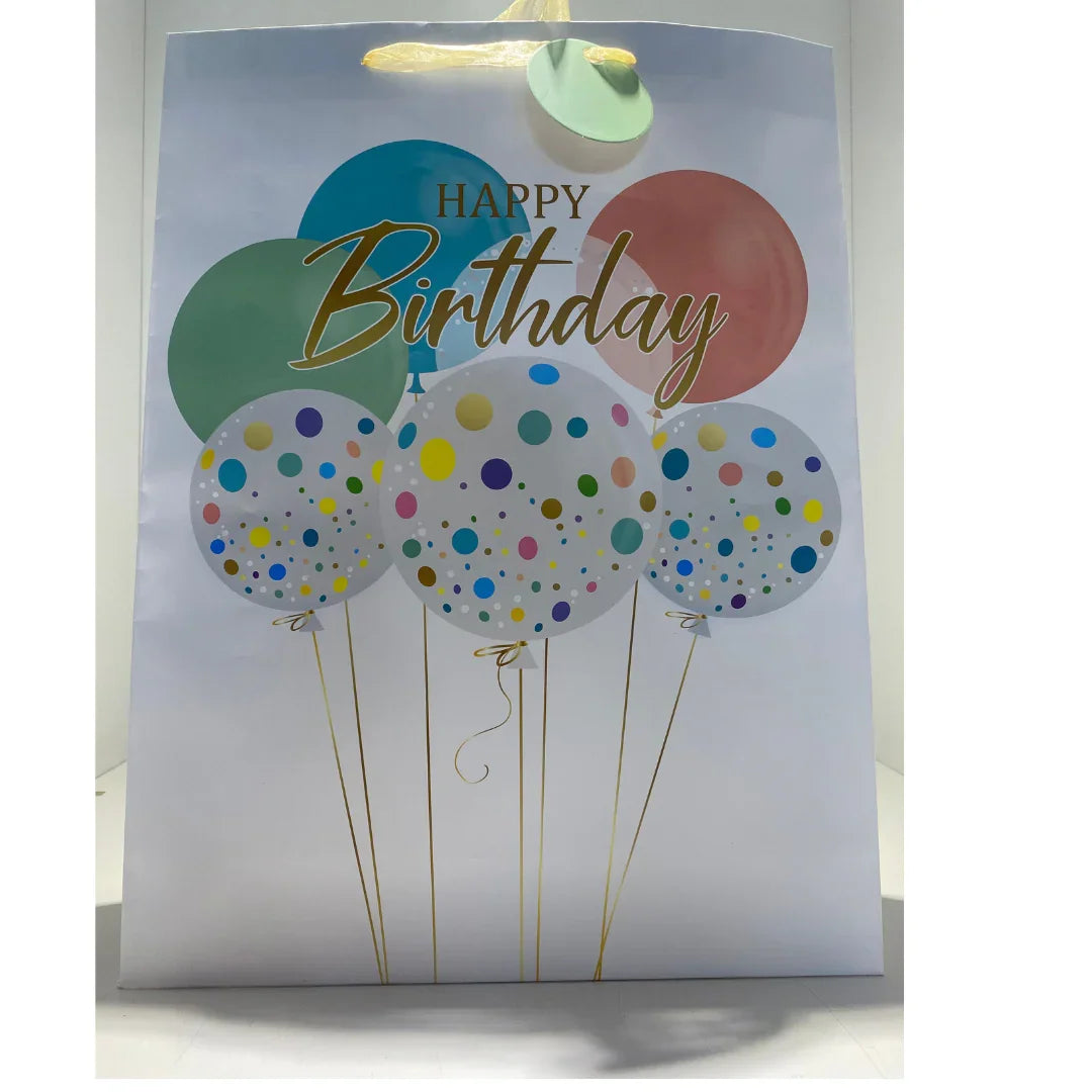 Pibi Cute Happy Birthday Gift Bag Extra Large Age- Newborn & Above ...