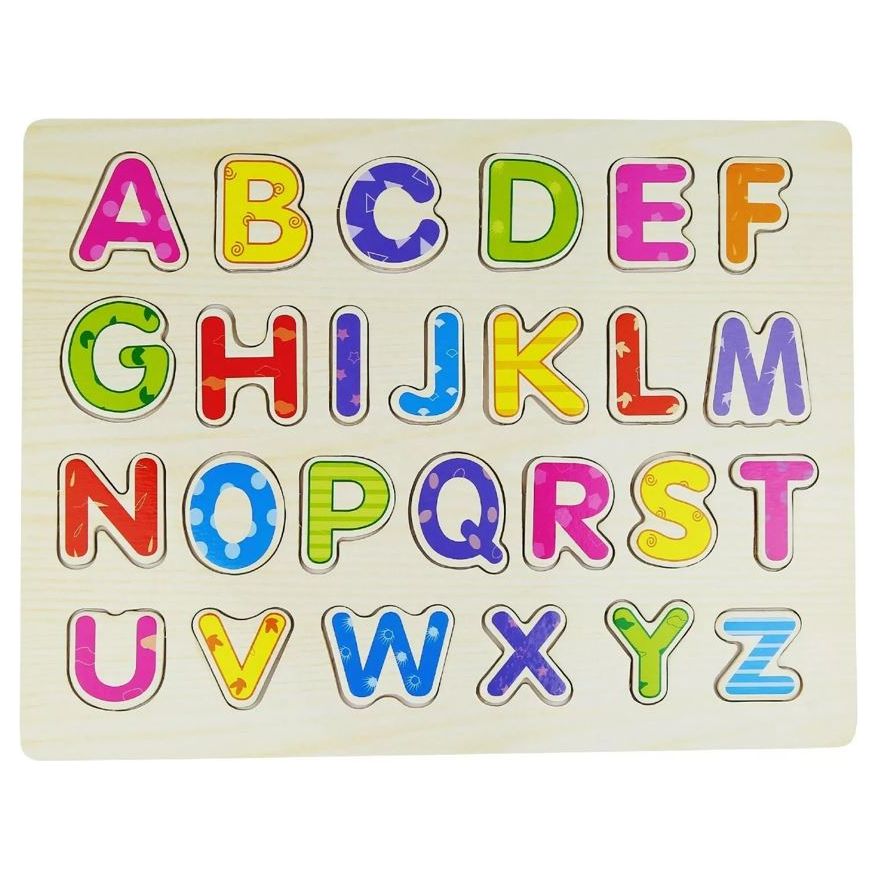 Acool Toys Alphabet Wooden Puzzle A Multicolor Age- 18 Months & Above ...