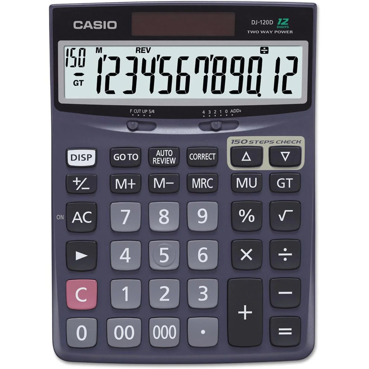 Casio DJ-120D Plus Desk Top Calculator 12 Digits Casio 2 Way Age- 8 ...