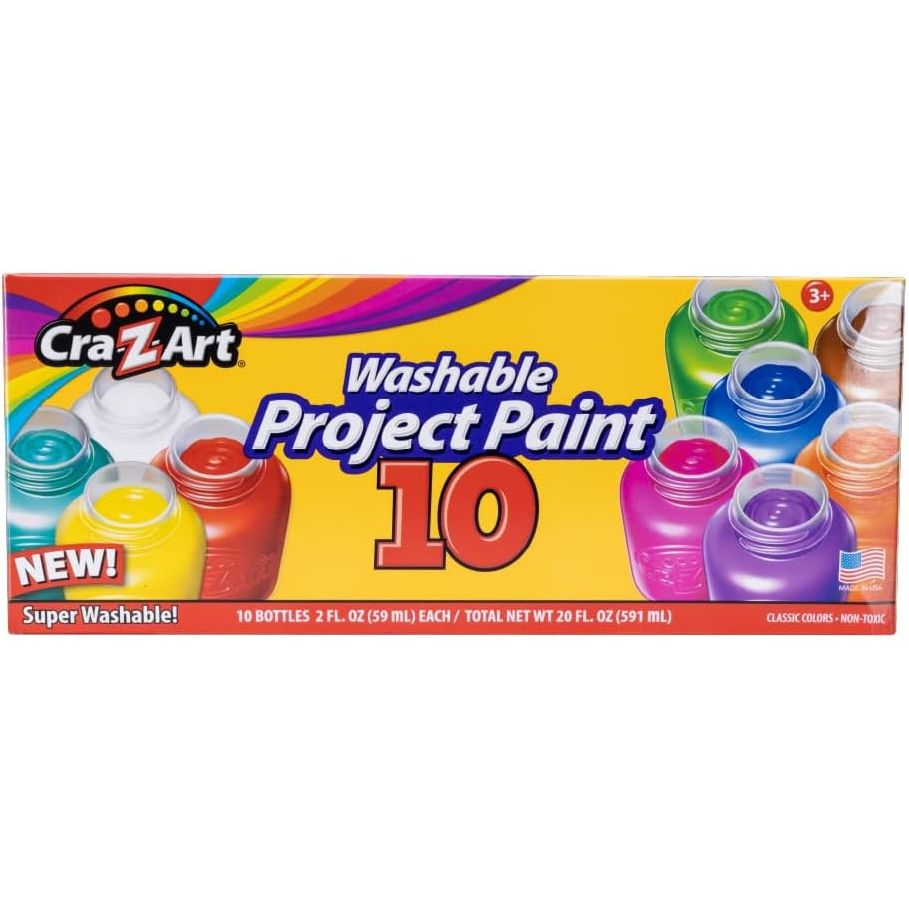 Cra-Z-Art 10 Washable Kids' Paint Multicolor Age- 3 Years & Above ...