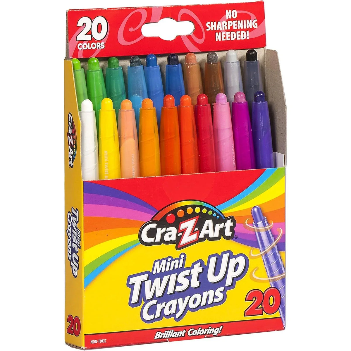 Cra-Z-Art 20 Mini Twist Up Crayons Multicolor Age- 3 Years & Above ...