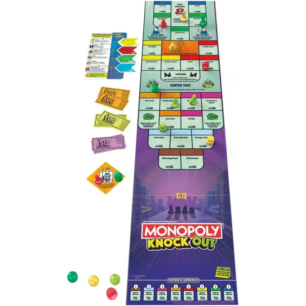 Hasbro Monopoly Knockout Board Game Age- 8 Years & Above - Peekaboo