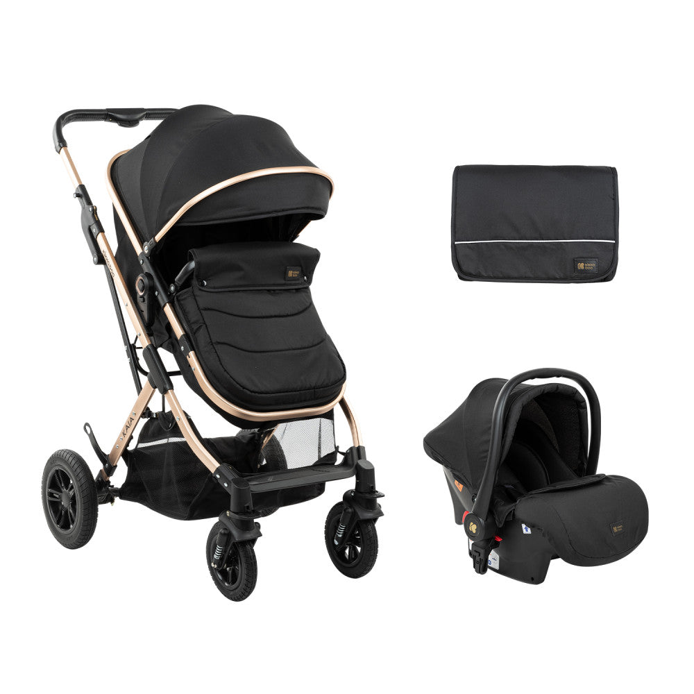Kikkaboo Kaia 3-In-1 Travel System with Pushchair Stoller with ...