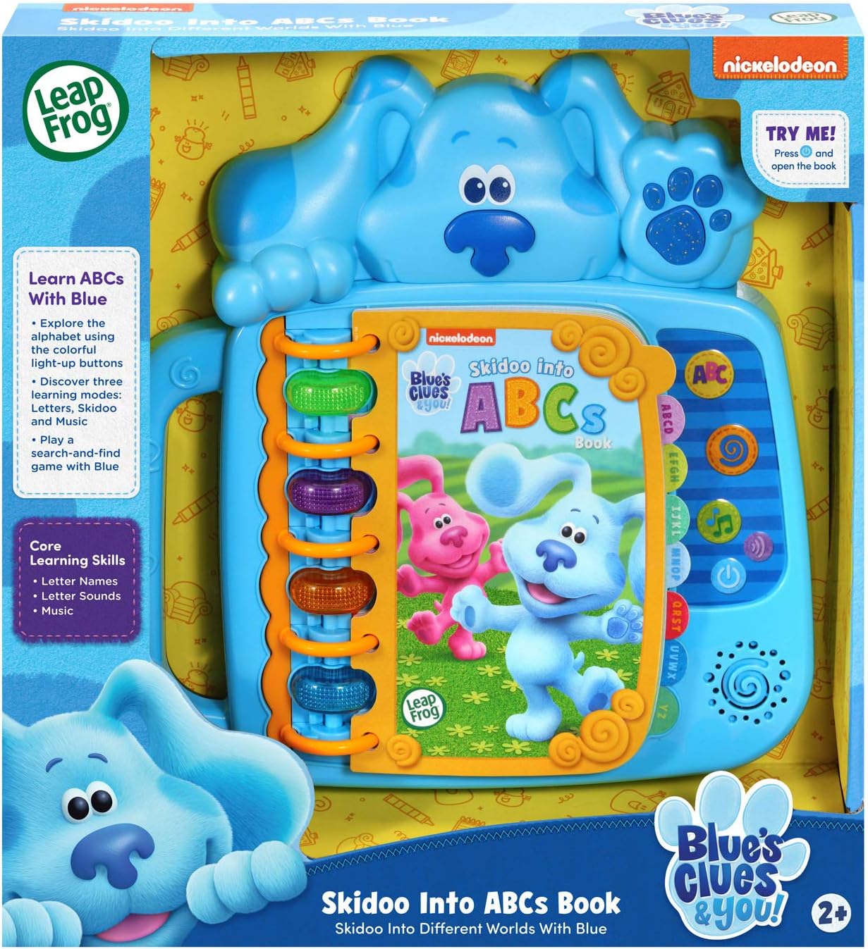 LeapFrog Blue's Clues and You! Skidoo Into ABCs Book Blue Age- 2 Years ...