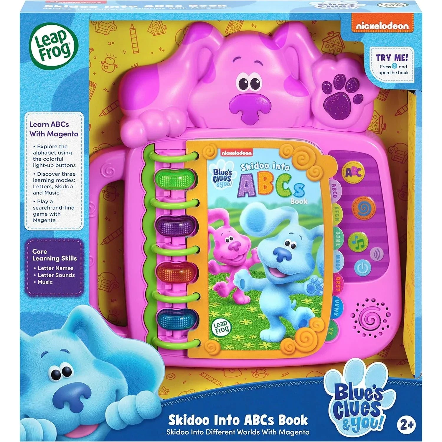 LeapFrog Blue's Clues and You! Skidoo Into ABCs Book Blue Age- 2 Years ...
