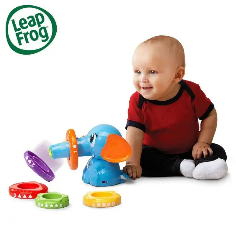 LeapFrog Stack & Tumble Elephantâ„¢ Musical Toy Blue Age- 6 Months ...