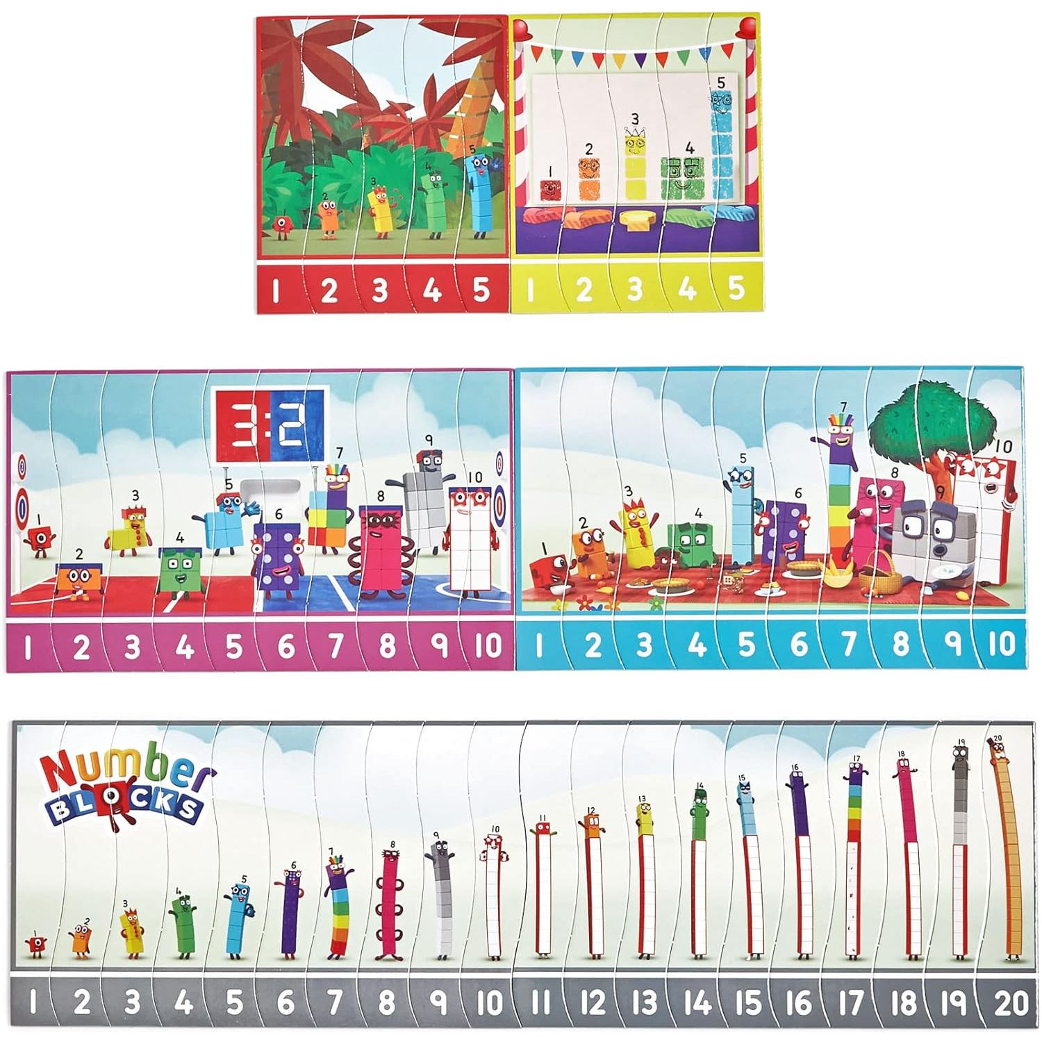 Learning Resources Numberblocks Sequencing Puzzle HM95403 UK Age- 3 ...