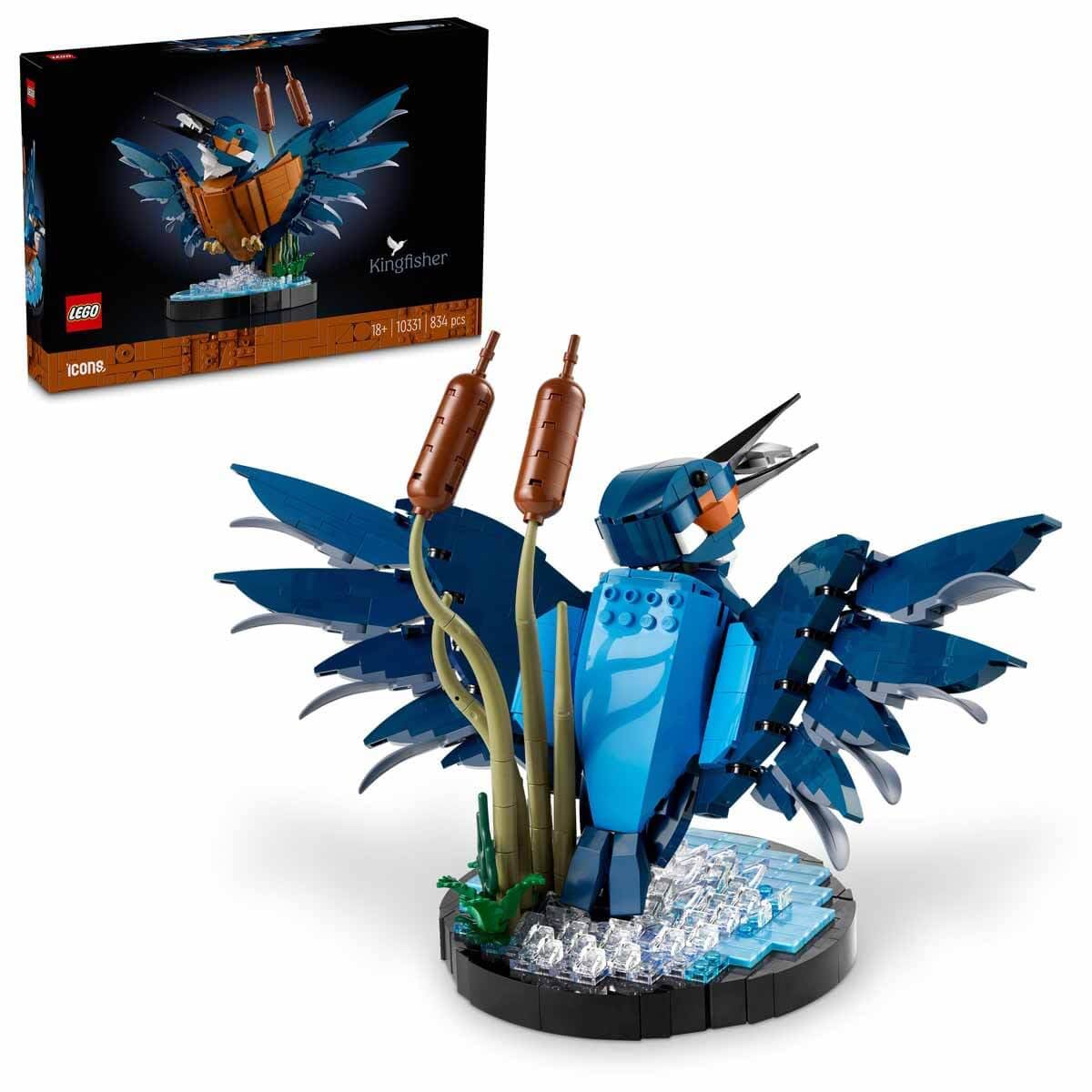 Lego Icons Kingfisher Bird Building Blocks Multicolor Age- 18 Years ...