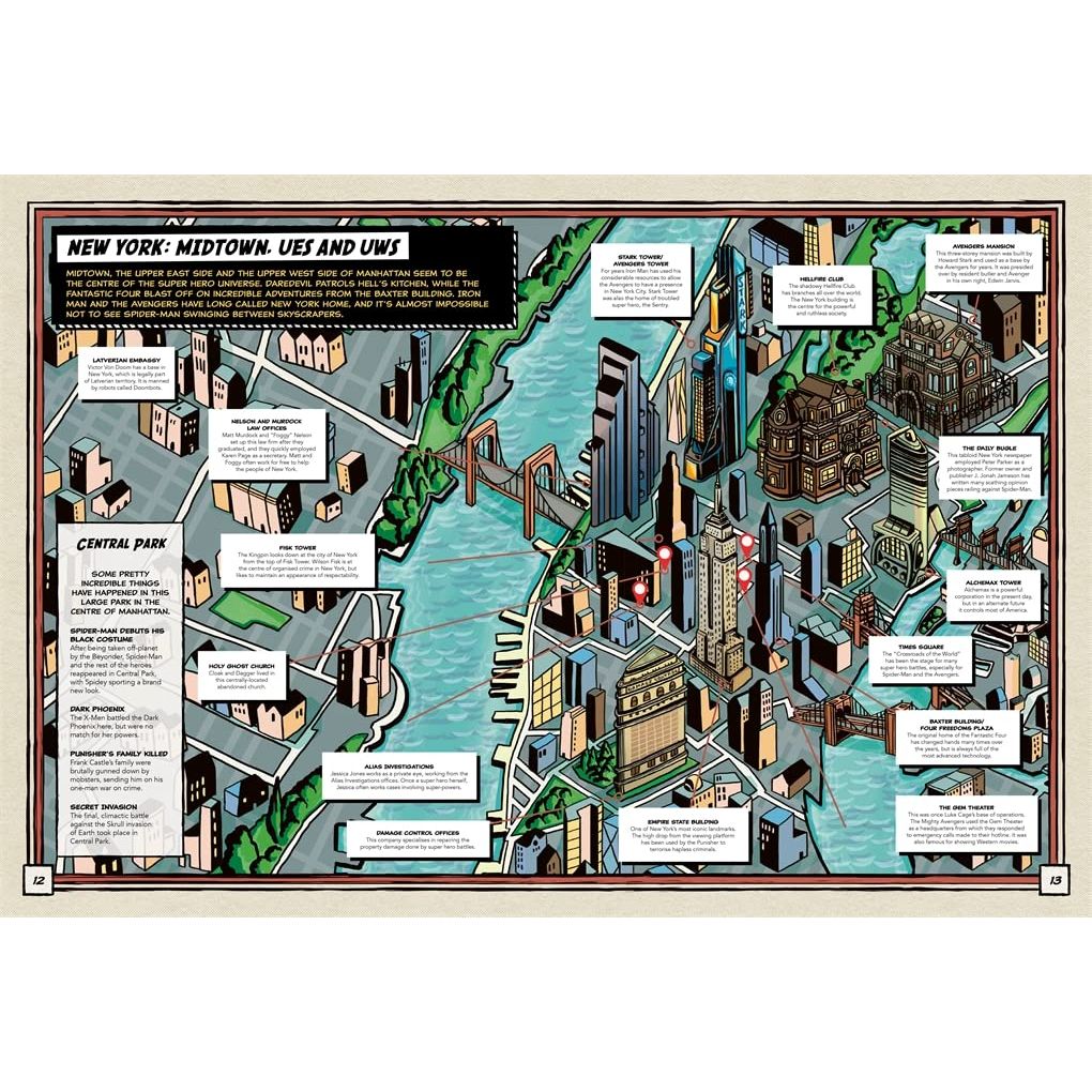 Marvel Universe: An Atlas of Marvel: Key Locations, Epic Maps & Hero ...