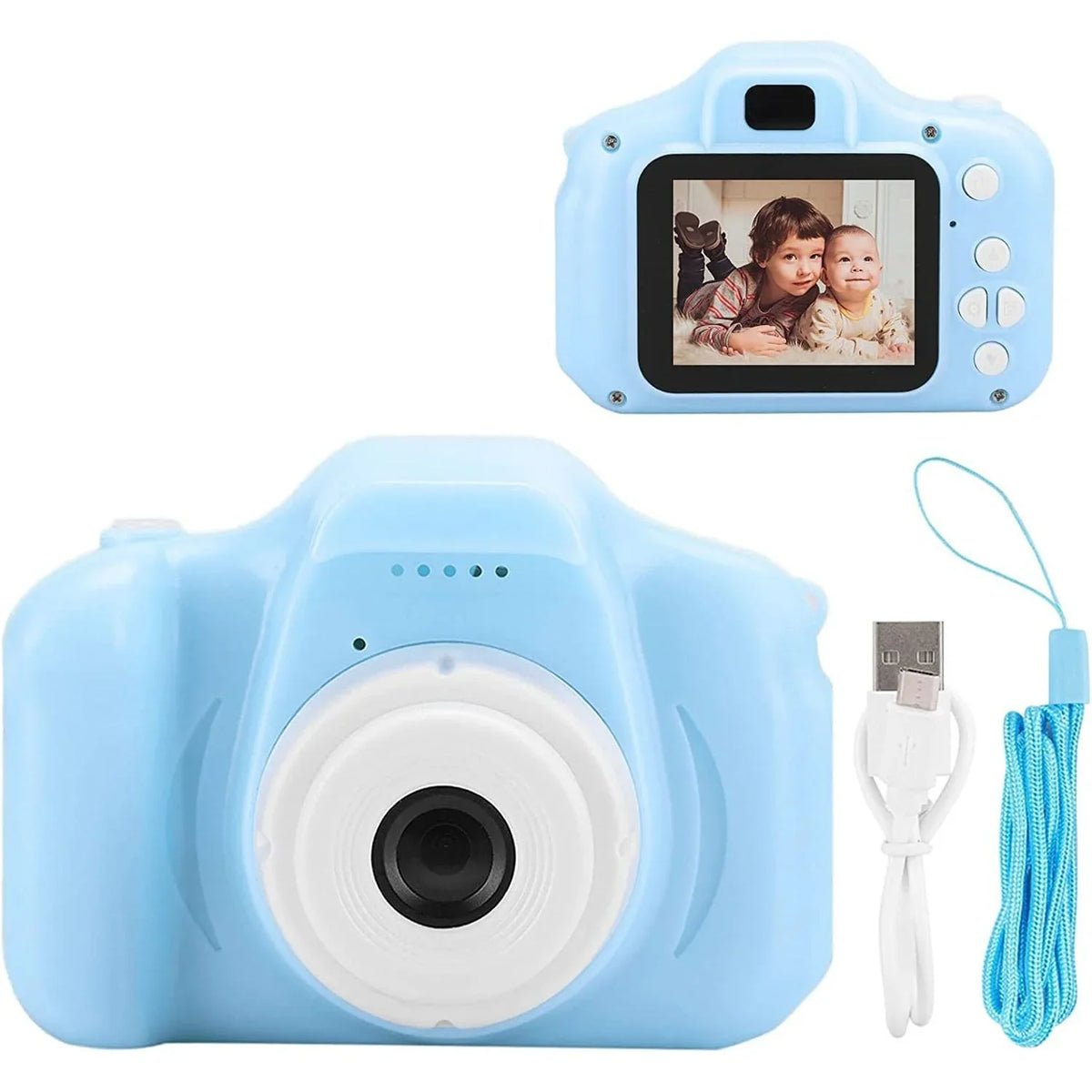 Pibi Kids 2-inch Selfie Dual Mini Camera (8 x 8 cm) with Video Mode ...
