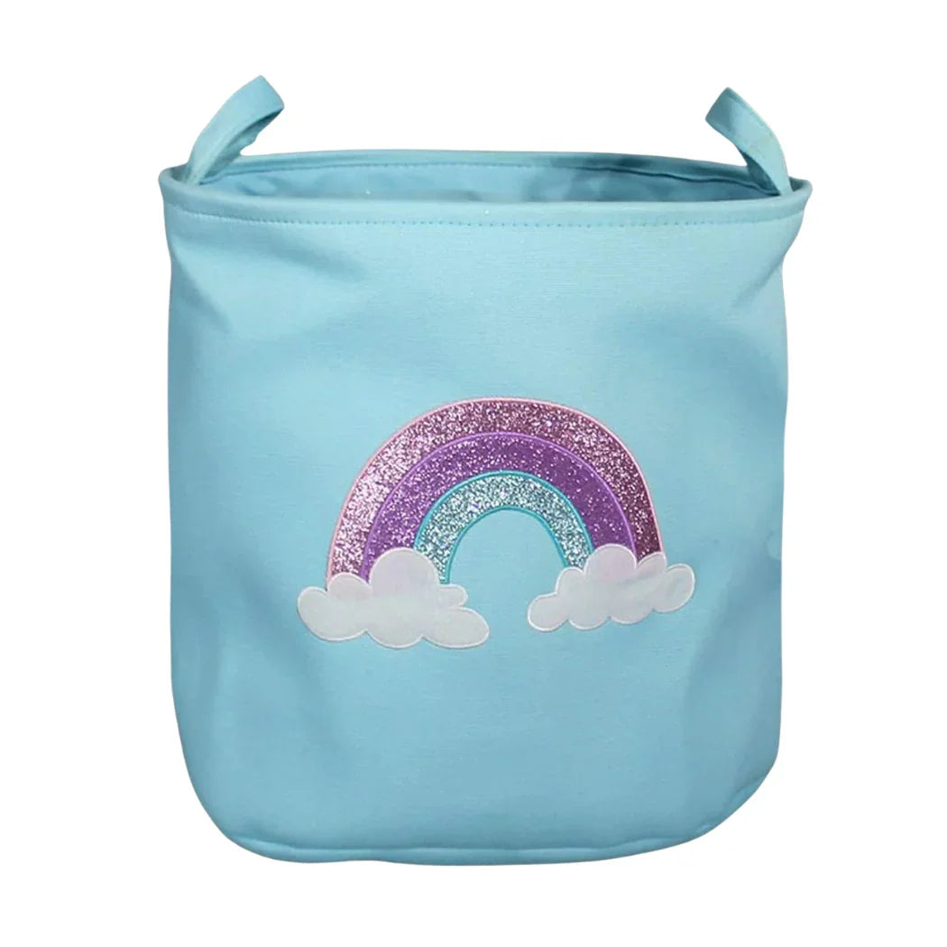 Pibi Adorable Rainbow Printed Laundry Bag /Toy Storage Basket (35 x 40 ...