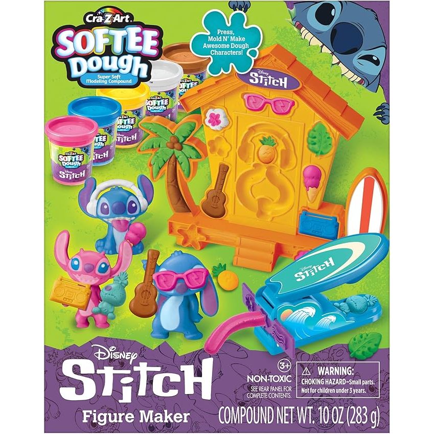 Cra-Z-Art Disney Stitch Figure Dough Modeling Compound Figure Making ...