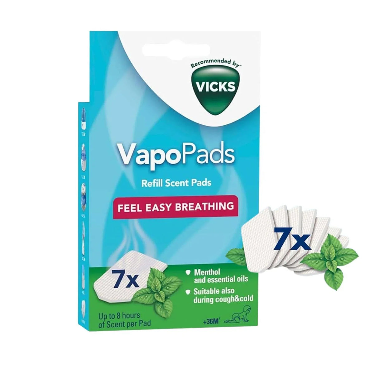 Vicks VapoPads Menthol Refills Age- 36M+ - Peekaboo