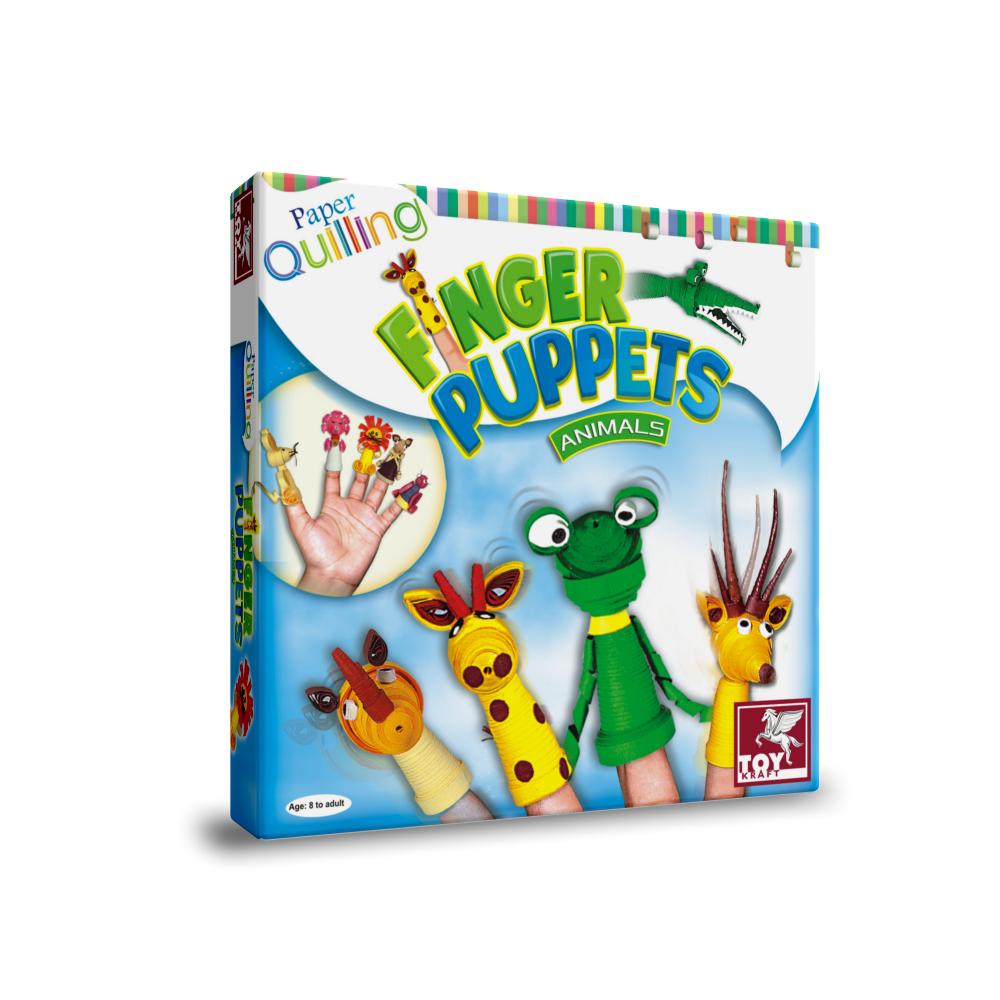 Toy Kraft Paper Quilling - Finger Puppets Age 3+ - Peekaboo