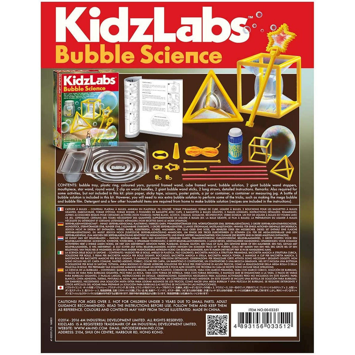 4M Bubble Science Kit 5Y+ - Peekaboo