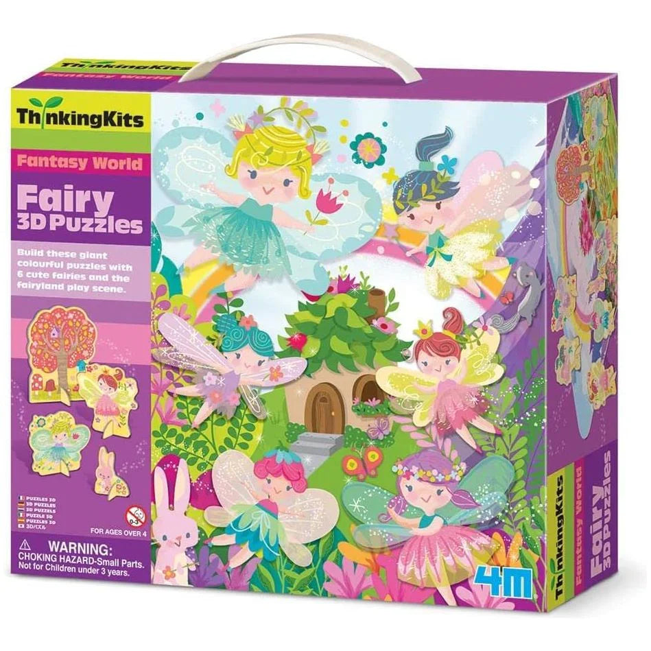4M Thinking Kits 3D Puzzles Fairy Age- 3 Years & Above - Peekaboo