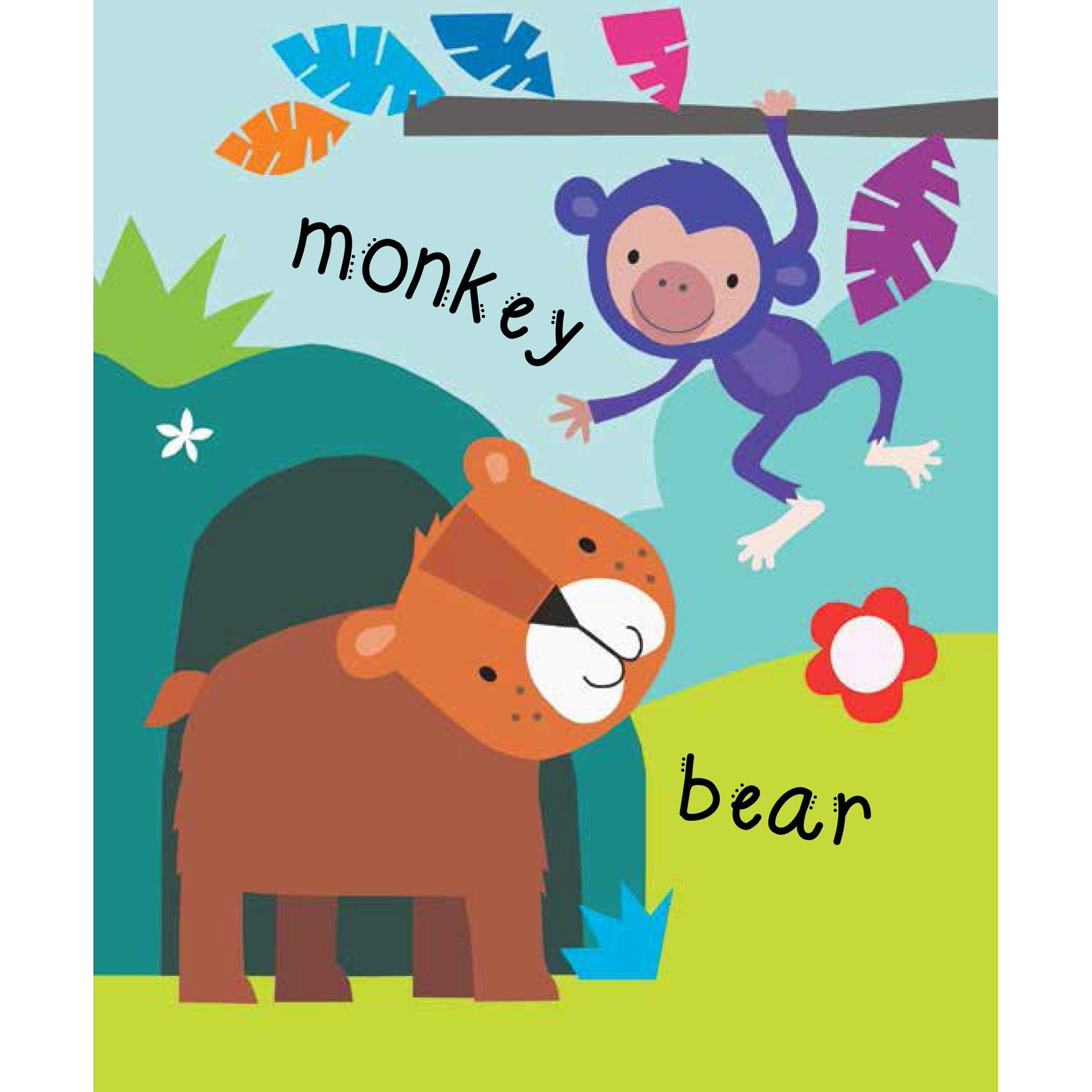 Animals - Early Learning Padded Board Book - Peekaboo