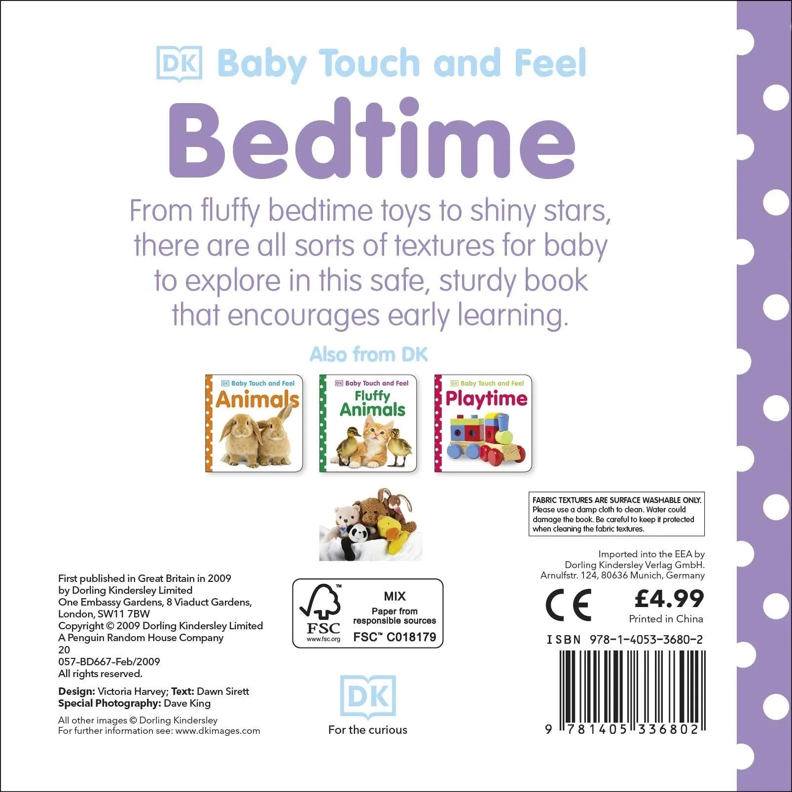 Baby Touch and Feel Bedtime by DK - Peekaboo