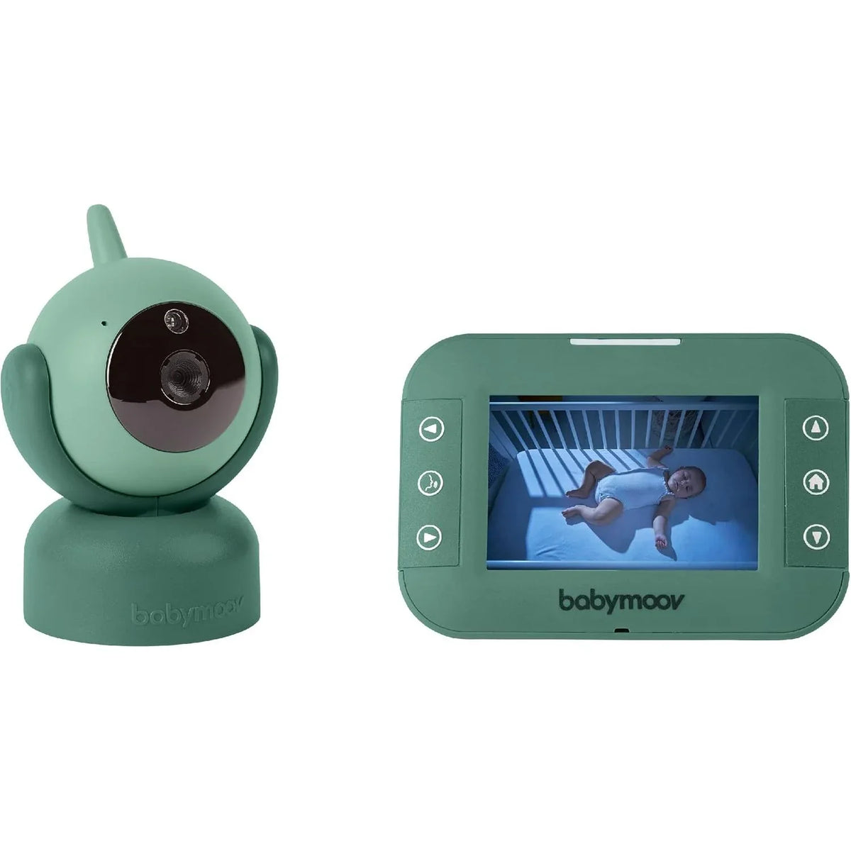 Babymoov YOO Twist Video Monitor with 3.5" Screen Green Age- Newborn ...