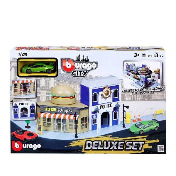 Bburago 1/43 Bburago City (Deluxe Playset) Age- 3 Years & Above - Peekaboo