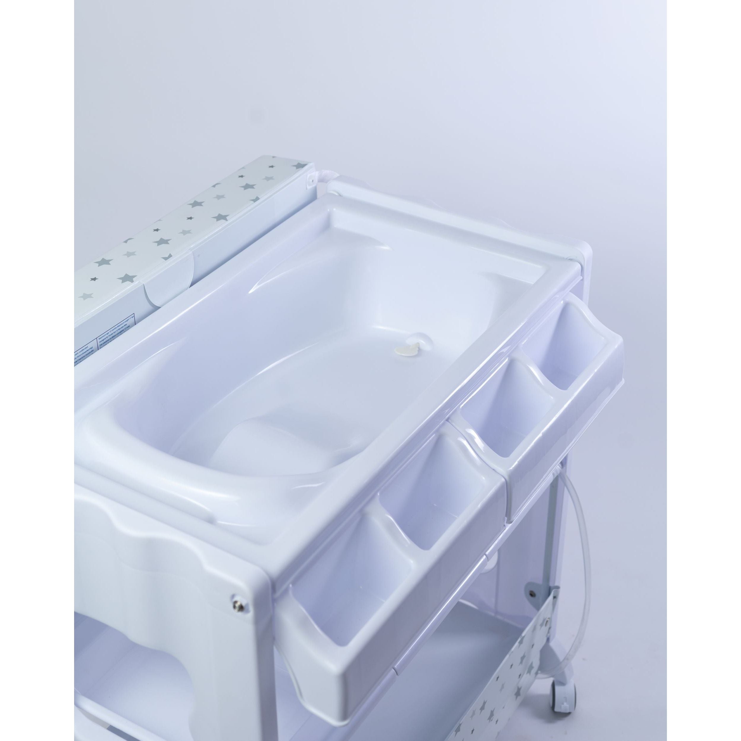 Bear Club 2-in-1 Movable Baby's Bath + Changing Table with Storage ...