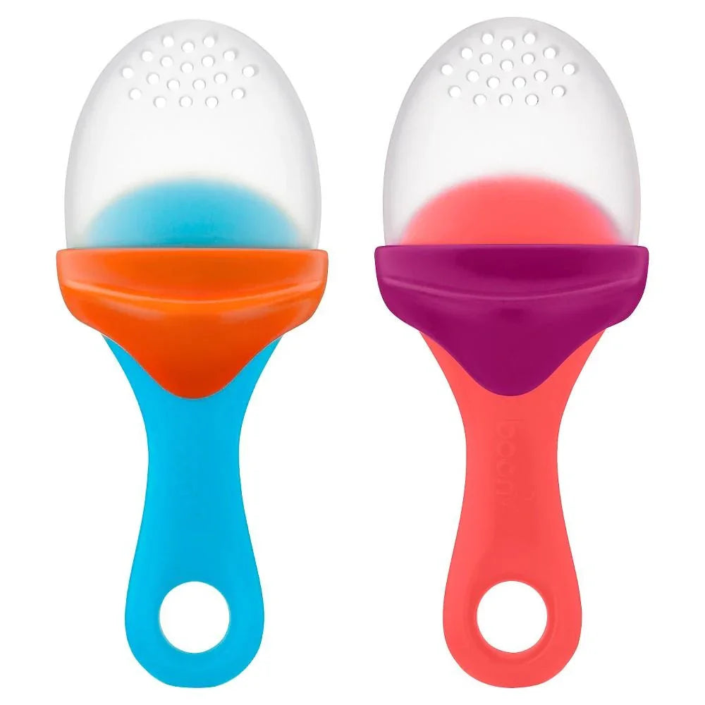 Tomy Boon Pulp Feeder 2 Pack Blue & Coral 6M+ - Peekaboo