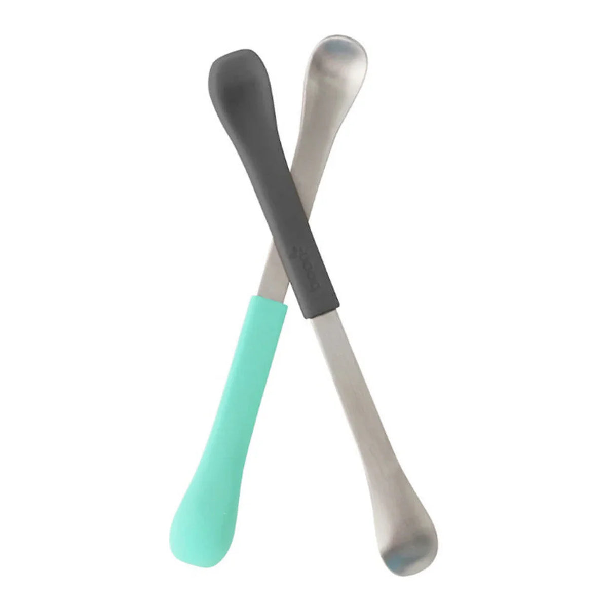 Boon SWAP 2-in-1 Feeding Spoons 2-Piece Set Mint/Grey Age- 2 Years ...