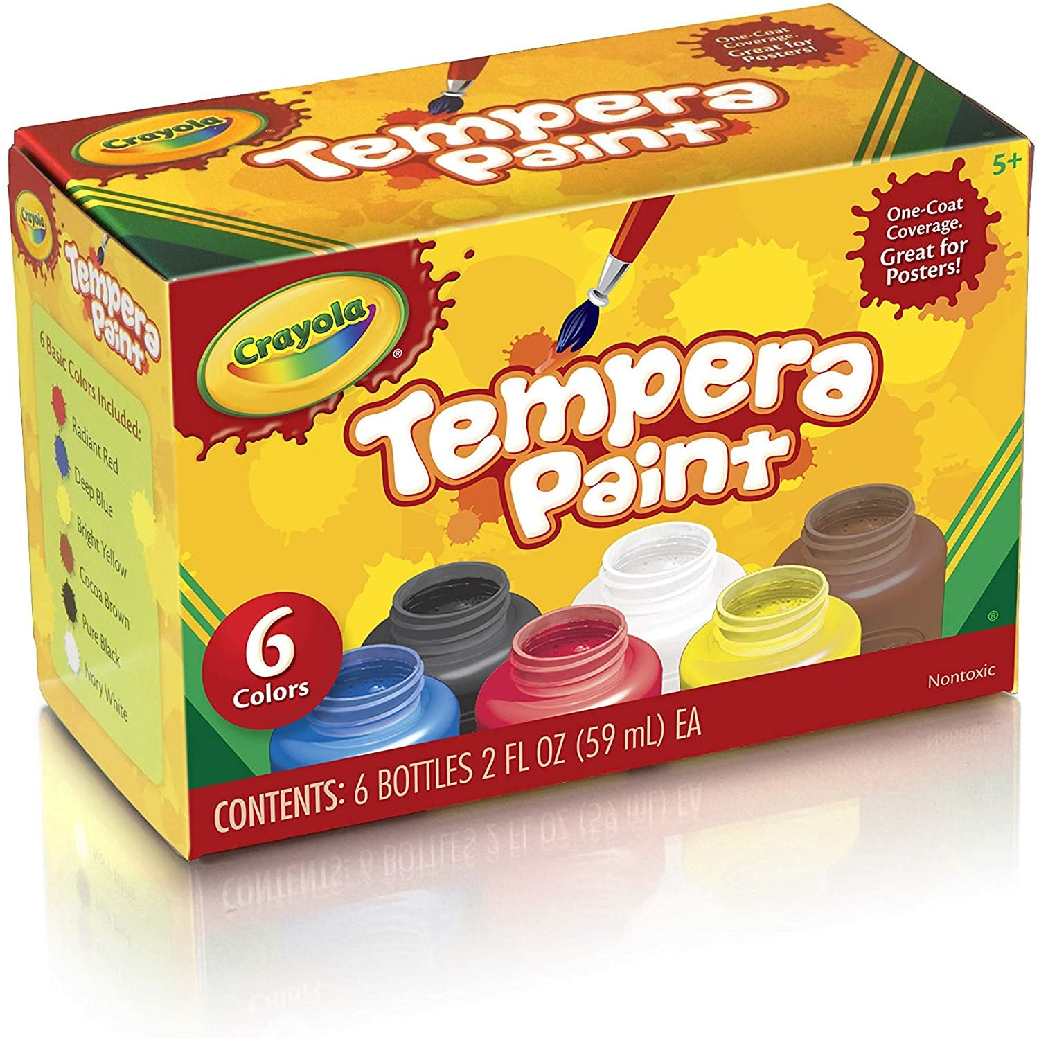 Crayola Tempera Paint Set 6 Pieces 5Y+ - Peekaboo