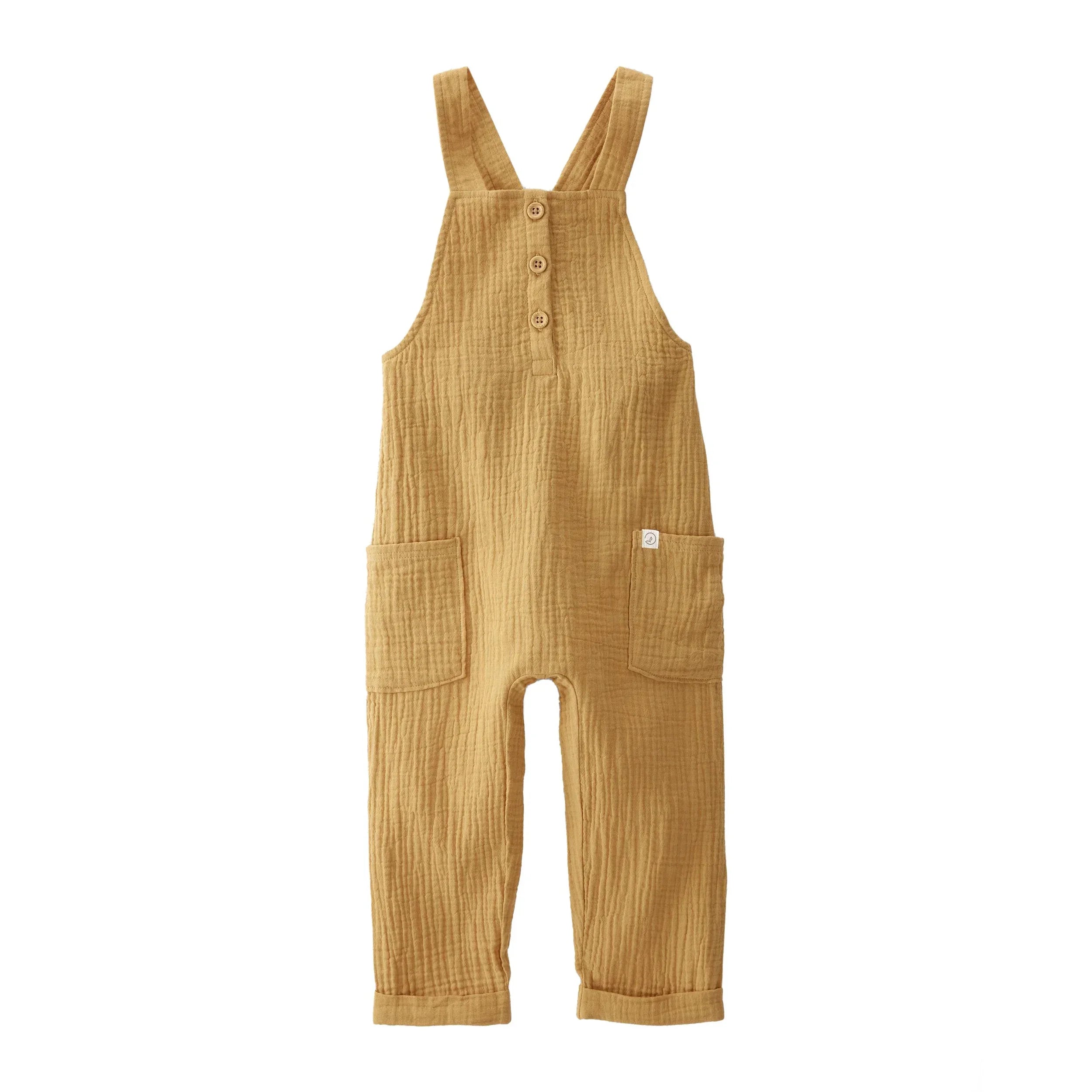 Carter's Toddlers Boys Organic Cotton Gauze Overalls Yellow 2M968210 ...