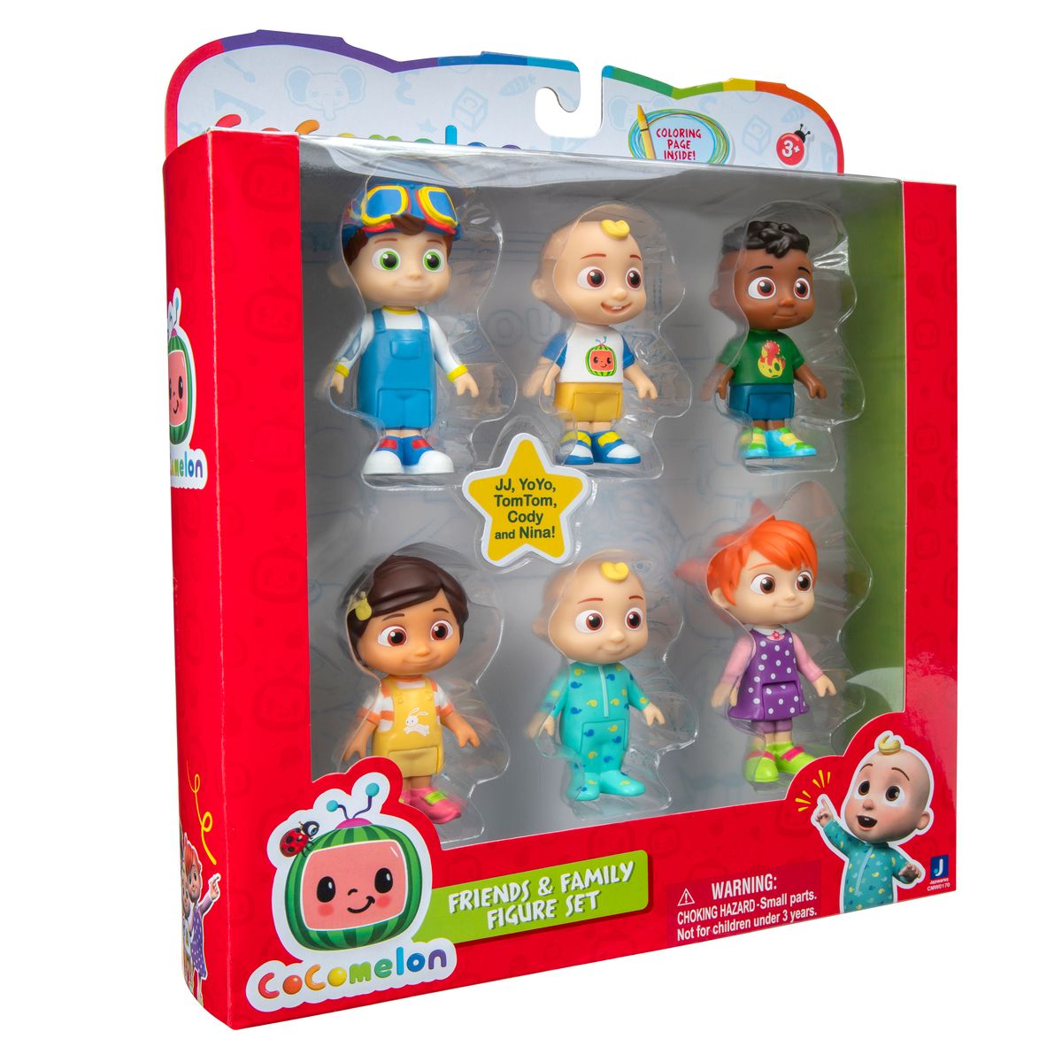 CoComelon Friends & Family Mini Figure 6-Pack Multicolor Age- 2 Years ...