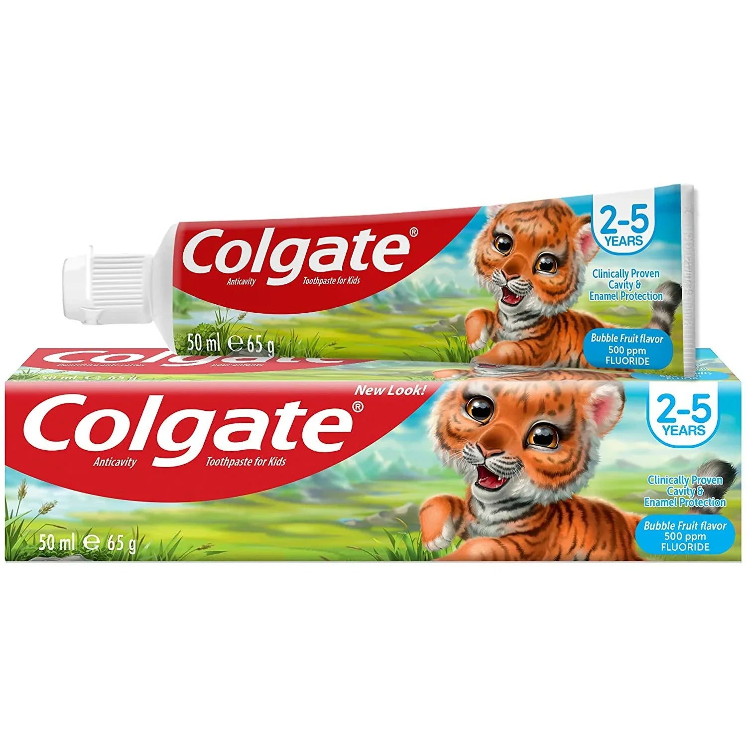Colgate Kids Bubble Fruit Toothpaste 50ml 2-5 Years - Peekaboo
