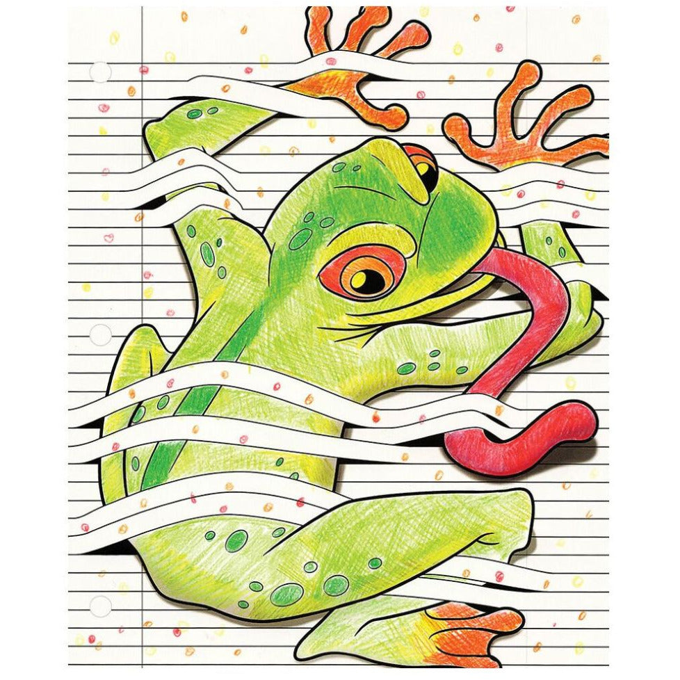 eye illusions coloring pages