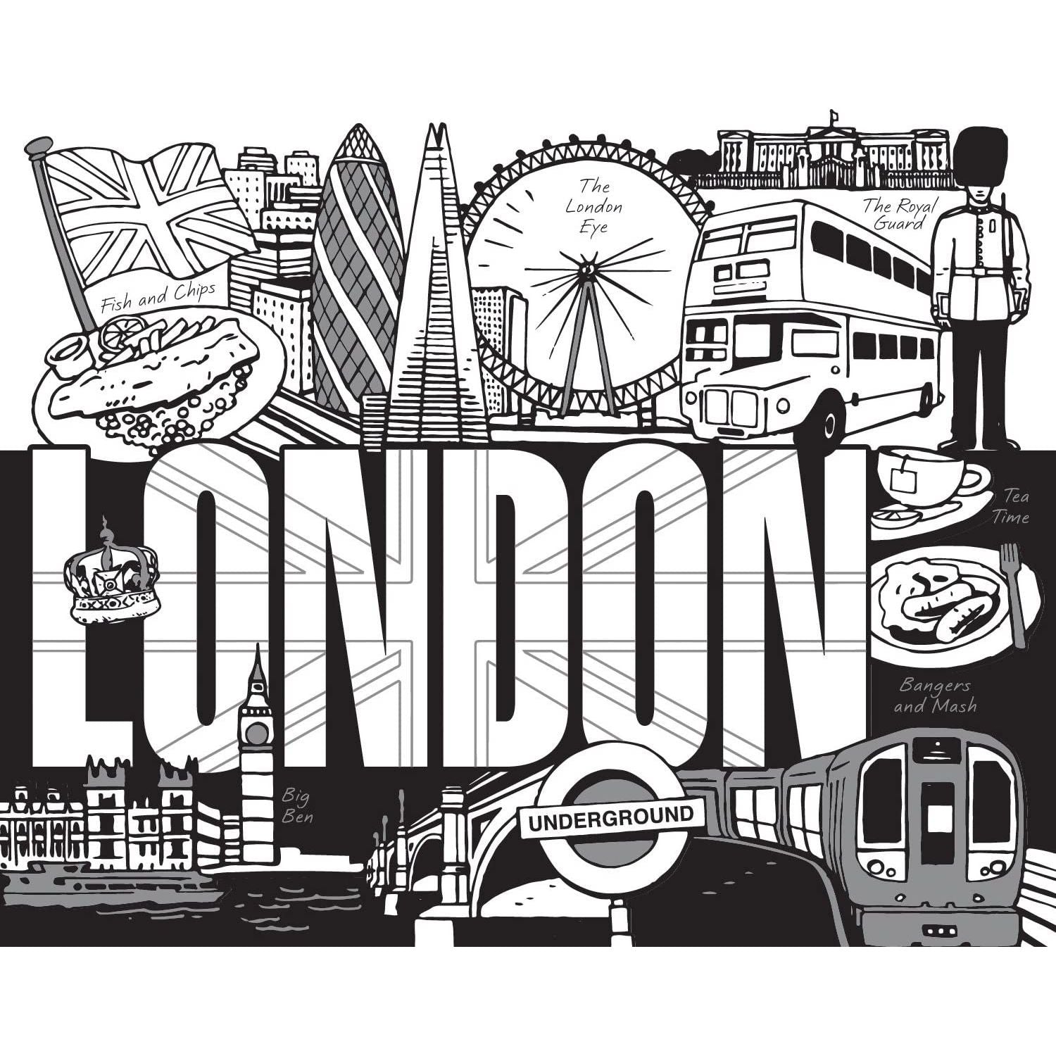 city escapes coloring pages