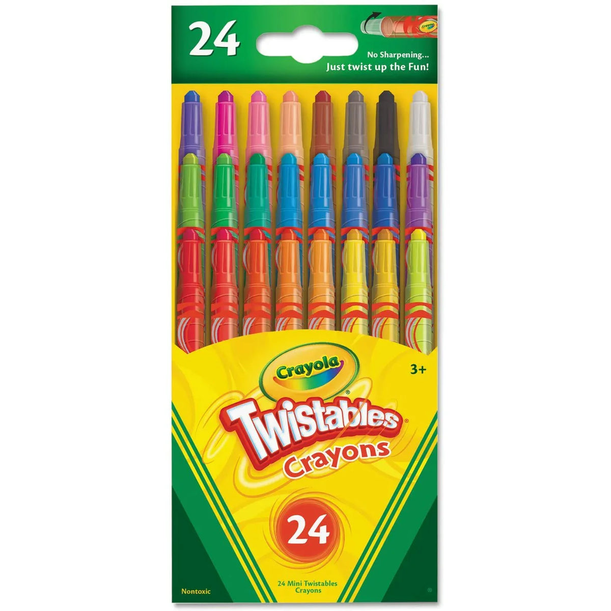 Crayola Crayons Mini Twistables 24 Pieces 3Y+ - Peekaboo