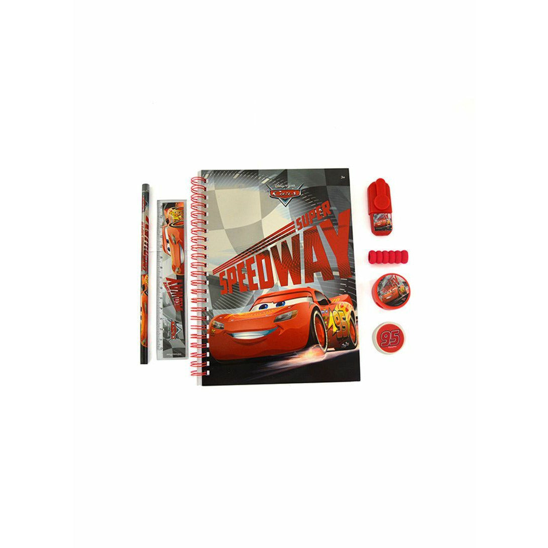 Disney Cars Stationery Set 7Pcs Kids - Peekaboo