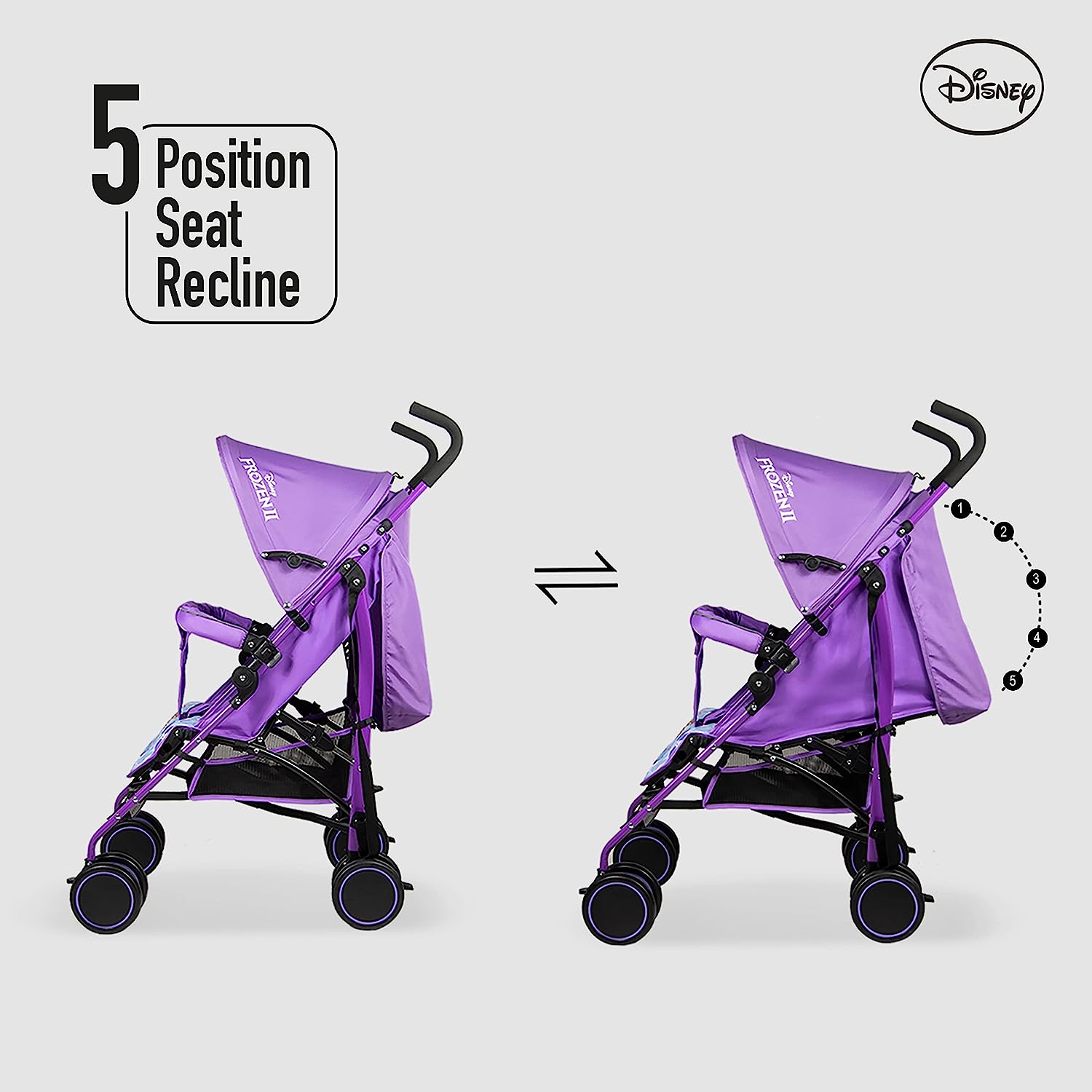Disney Frozen 2 Lightweight Adventure Stroller + Storage Cabin Purple ...
