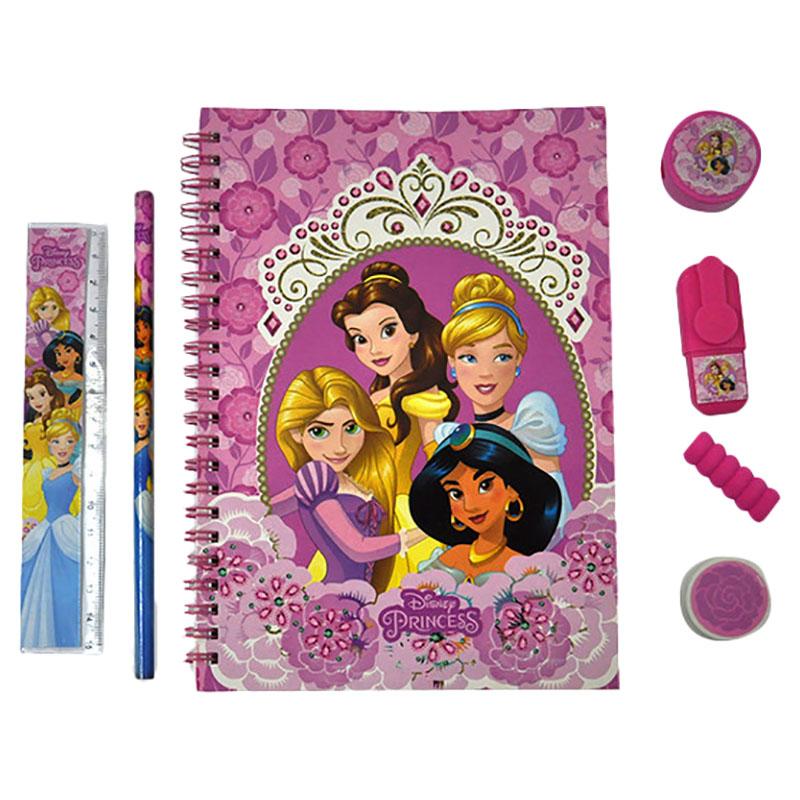 Disney Princess Stationery Set 7Pcs Kids - Peekaboo