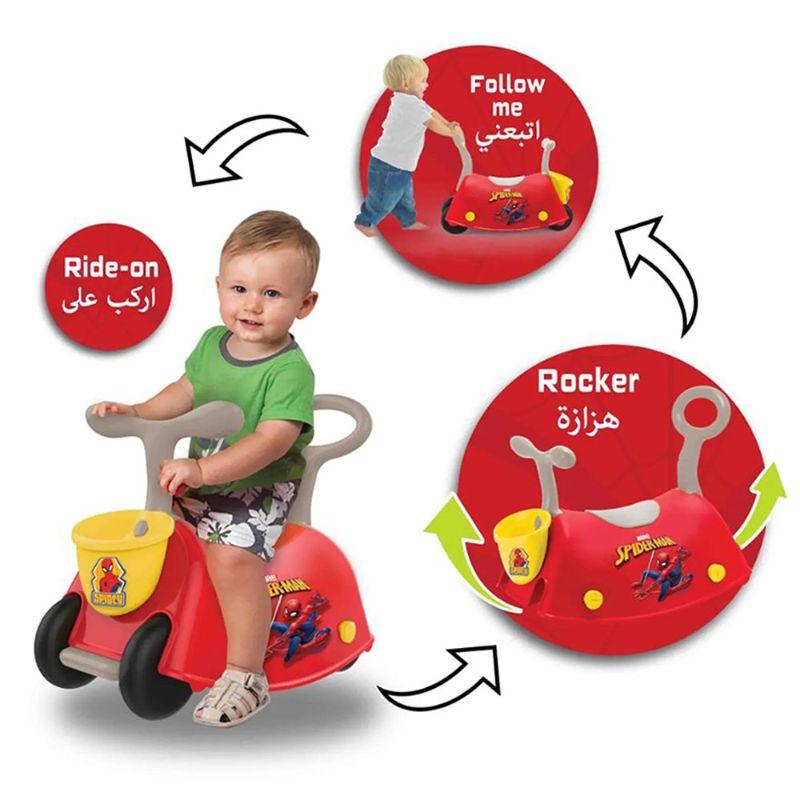 Disney Spiderman 3 In 1 Rocker & Ride-On 1-3Y - Peekaboo