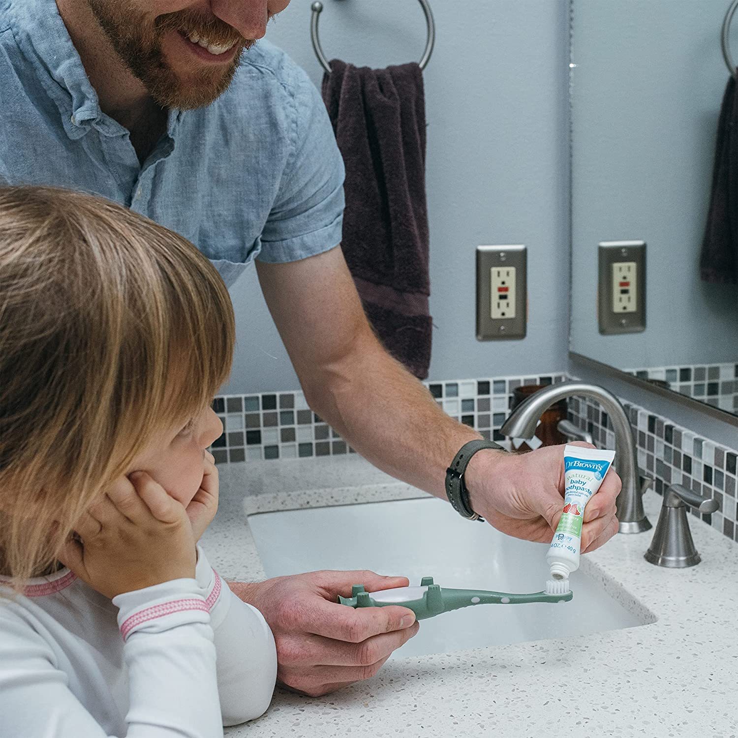 Dr. Brown's Happy Teeth Fluoride-Free Toothpaste (Strawberry), 1-Pack ...