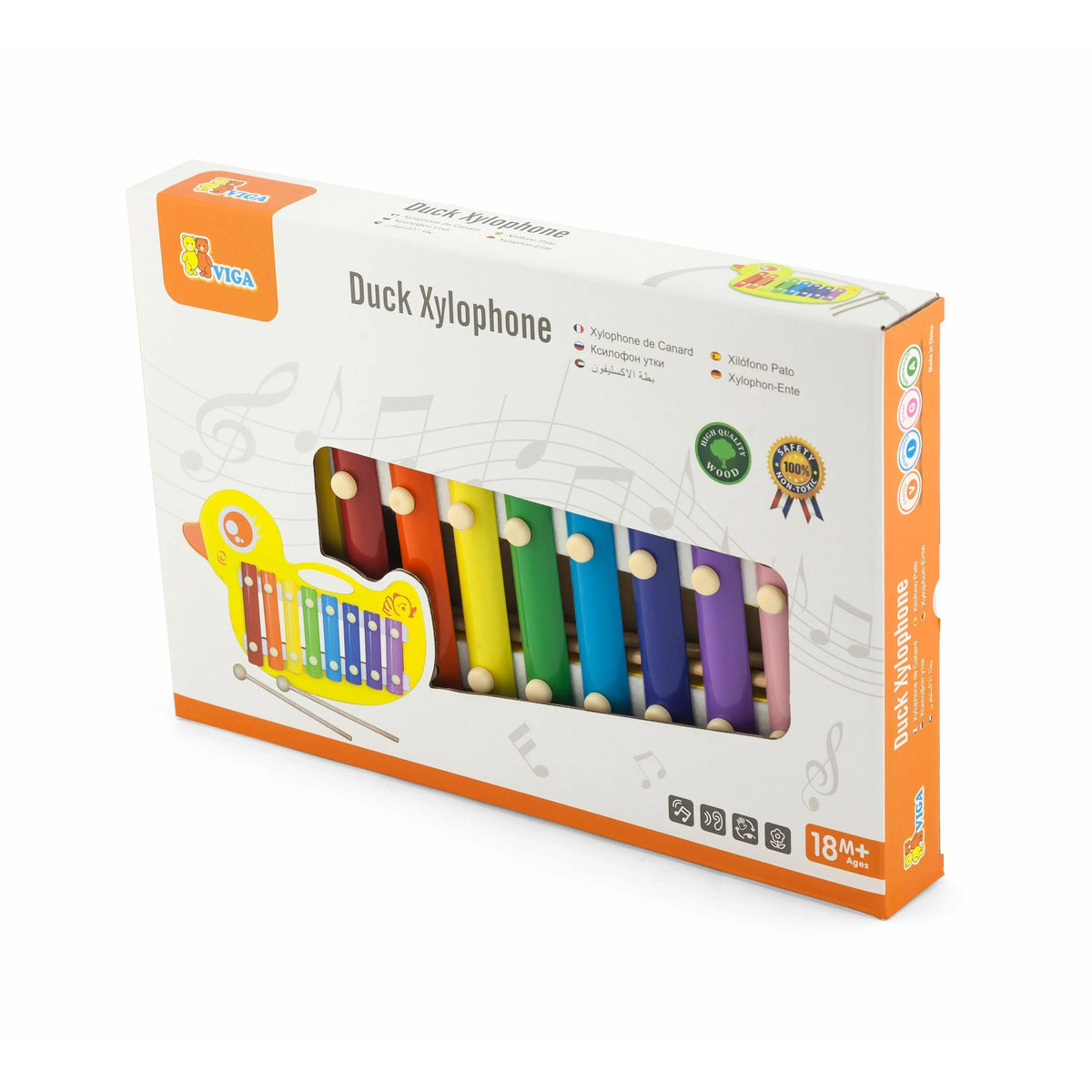 VIGA Duck Xylophone Age 18m+ - Peekaboo