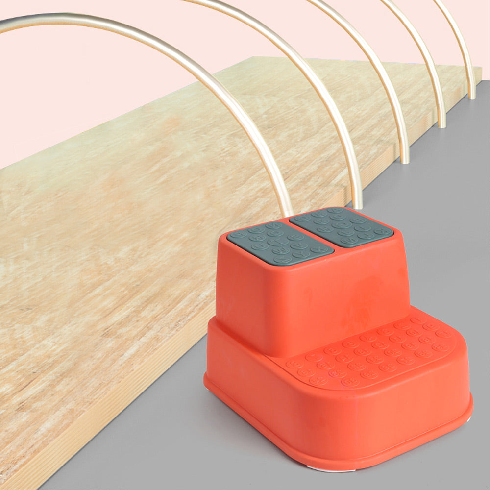 Eazy Kids - Step Stool - Orange Age-12 Months to 8 Years - Peekaboo