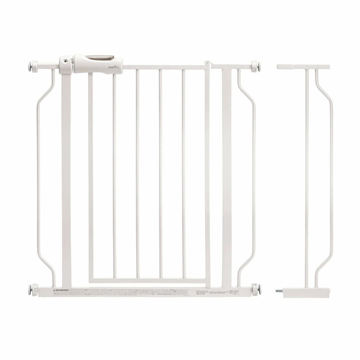 Evenflo Easy Walk-Thru Pressure-Mounted Gate, White - Peekaboo