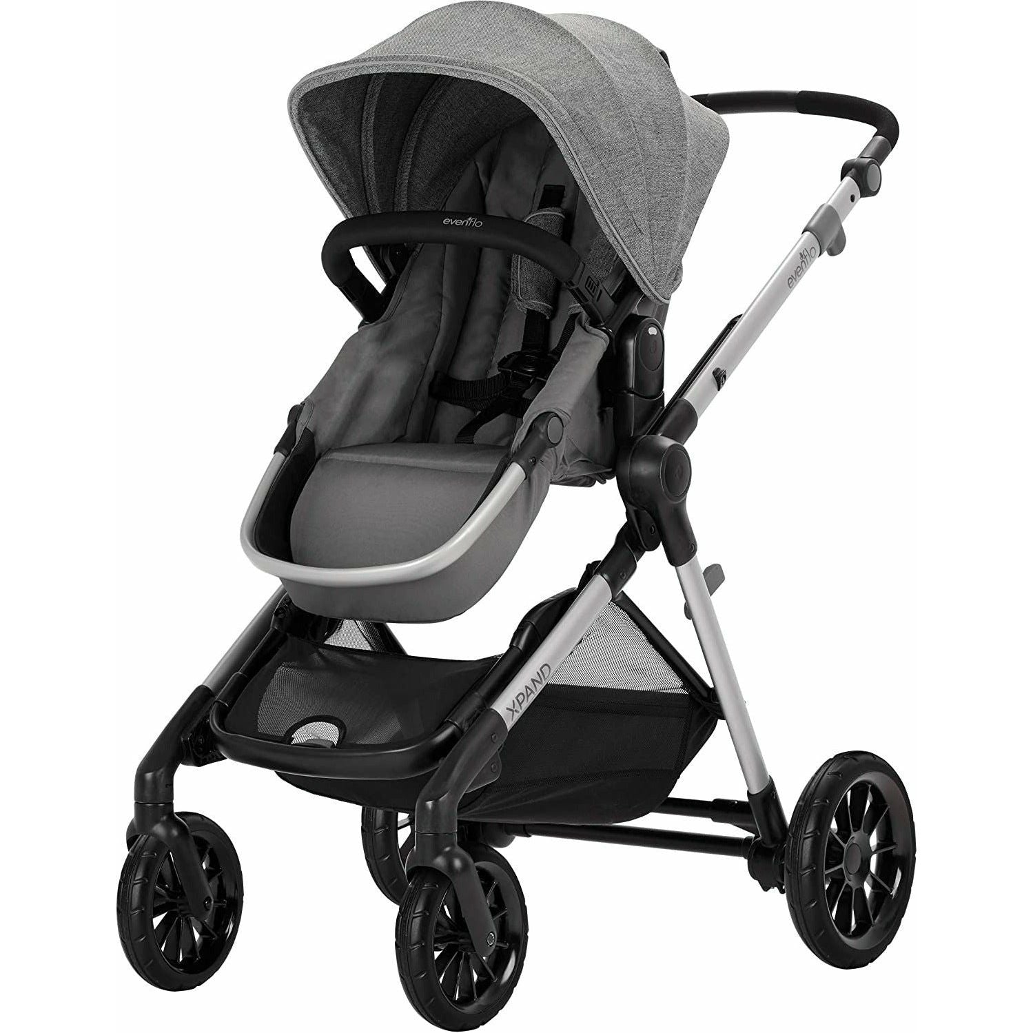Evenflo Pivot Xpand Modular Double Seat Stroller 0-25Kg, Percheron ...