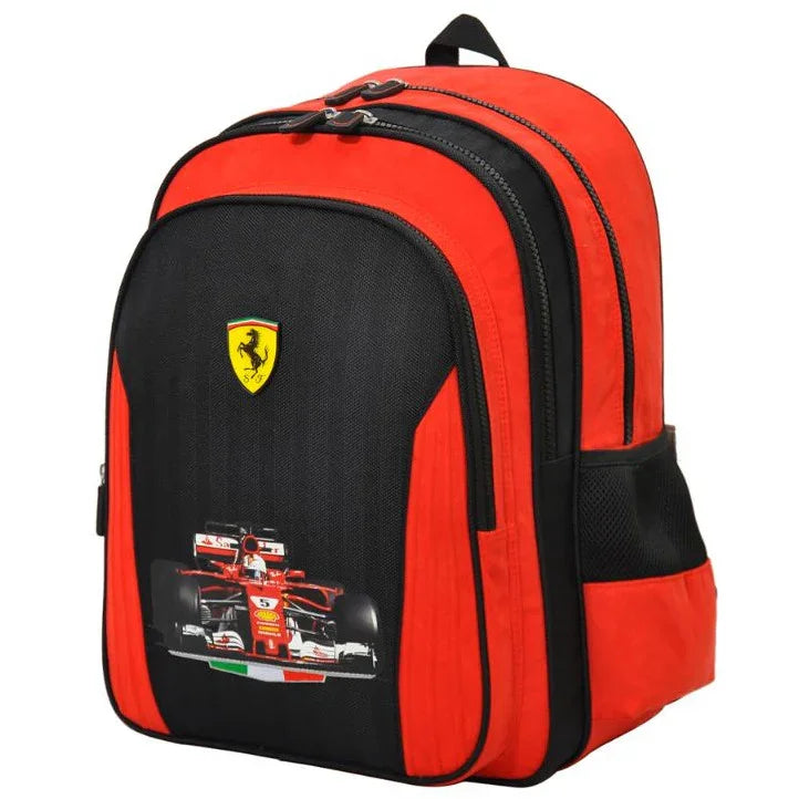 Ferrari Twin Turbo 18-inch Backpack Age-9 Years to 12 Years - Peekaboo