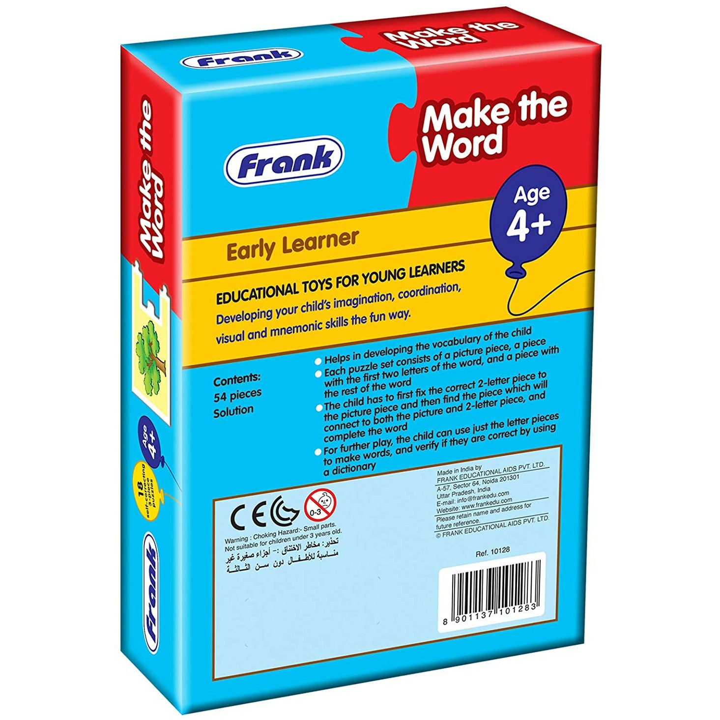 Frank Puzzles Make The Word 18 Pieces - Peekaboo